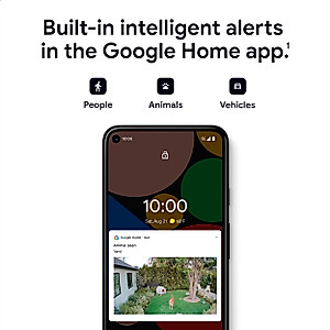 Google Nest Cam Outdoor or Indoor, Battery - 2nd Generation - 1 Pack