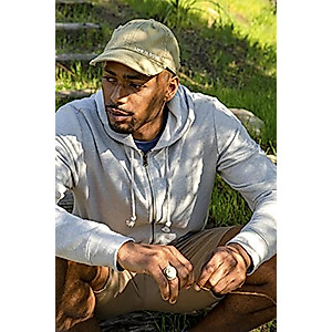 Life is Good. Tattered Chill Cap American Flag, Bone White