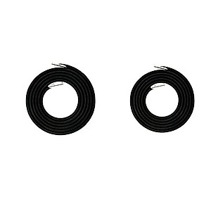 Garneck 8pcs Chair Replacement Cords, Deck Chair Rope, Deck Chair Accessories Chaise Longue Rope Chaise Elastic Rope Recliner Parts(Black)