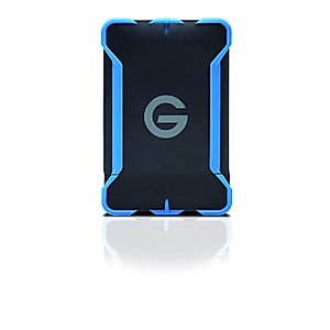 G-Technology 1TB G-DRIVE ev ATC Portable External Hard Drive with tethered USB 3.0 cable - All-Terrain Drive Solution - 0G03614-1