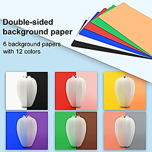 Photo Studio Box, PULUZ Mini Folding Lightbox LED Ring Light Portable Photo Studio Photography Shooting Tent Box Kit 12 Colors Backdrops USB Light Box for Phones DSLR Camera (9.8 x 9.8 inch)