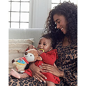 Skip Hop Bandana Buddies Baby Activity and Teething Toy with Multi-Sensory Rattle and Textures, Deer