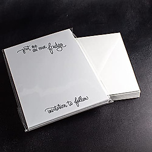 A2 Save the Date Magnet Backing Cards Put Me On Your Fridge Invitation To Follow (Cards & envelopes)