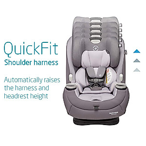 Maxi-Cosi Pria All-in-One Convertible Car Seat, All-in-One Seating System: Rear-Facing, from 4-40 pounds; Forward-Facing to 65 pounds; and up to 100 pounds in Booster Mode, Sonar Grey
