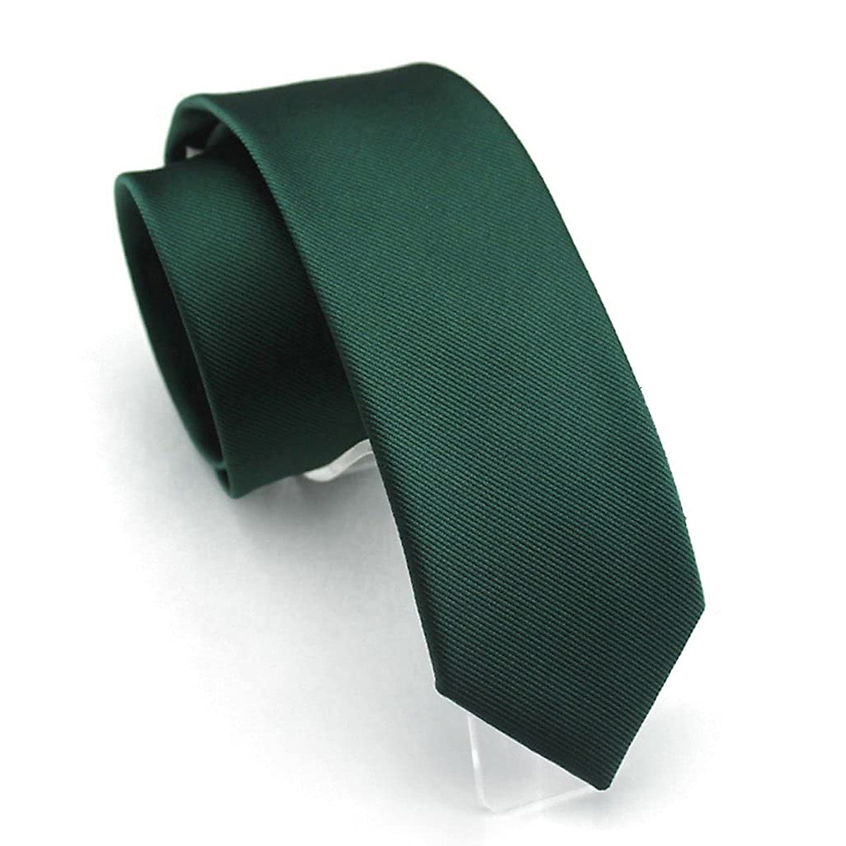 Solid Color Slim Ties Pure Color Necktie Mens Ties 2.4'' (6cm)+ Gift Box