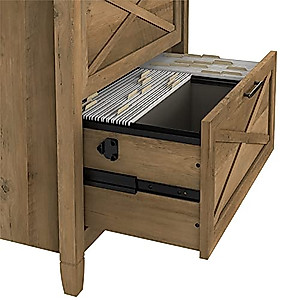 Bush Furniture UrbanPro 2 Drawers Contemporary Wood Lateral File Cabinet in Pine