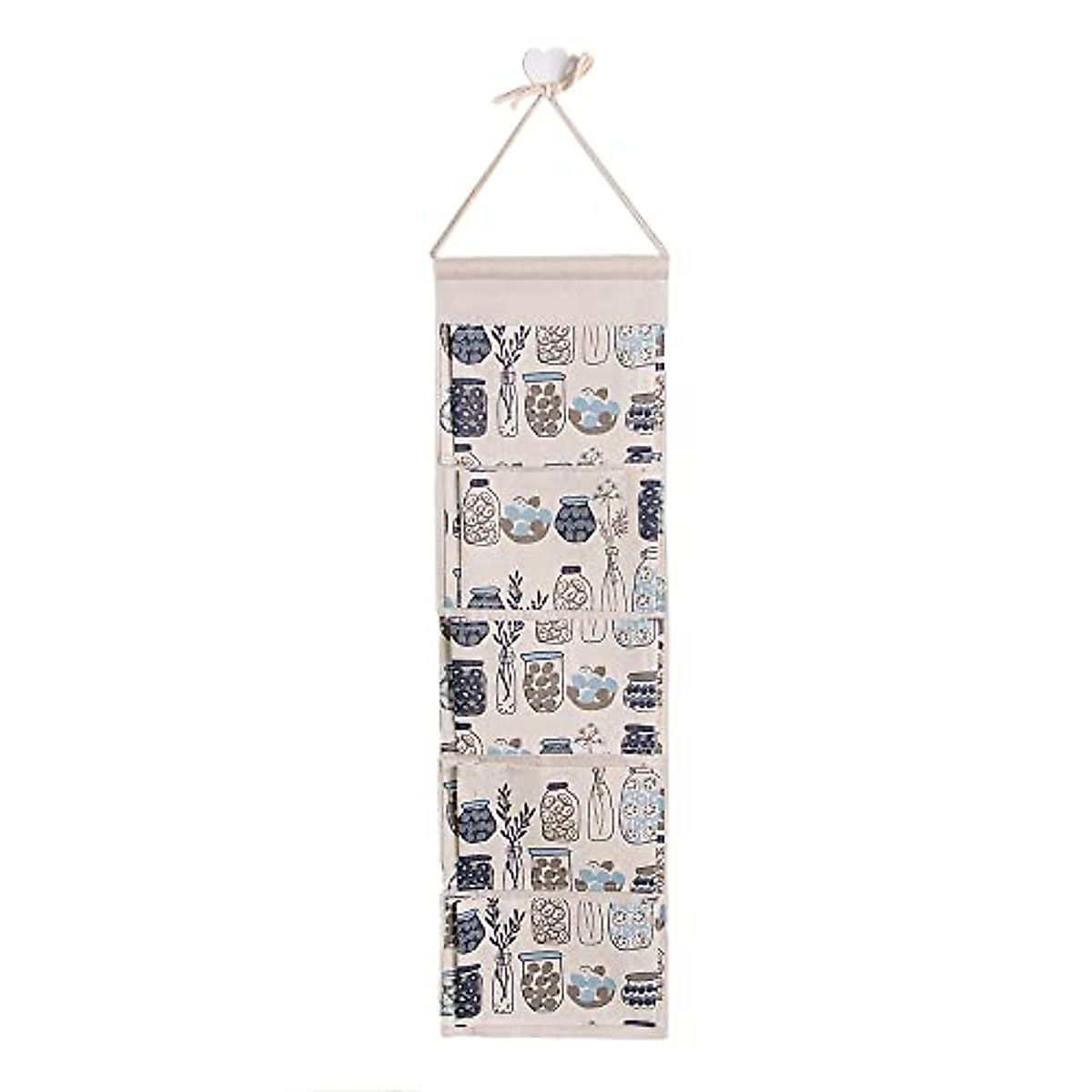 CONCISE Over The Door Organizer hanging storage bags Wall mounted storage bag Waterproof Linen (colour5)