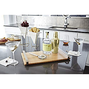 Umbra - 1004372-524 Trigg Desktop Planter Vase & Geometric Container-for Succulent, Air, Mini Cactus, Faux Plants and More, Desk, White/Brass