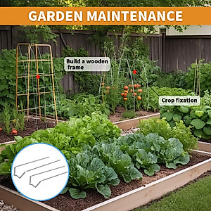 100 Pieces Greening Pins, 1.7 Inch Floral U-Pins Plant Pins Floral Fern Pins for Flower Picks Stems Straw Wreaths Holiday Arrangements DIY Craft Projects (Silver, 100)