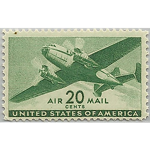 US STAMPS 20 C TWIN MOTOR TRANSPORT AIRMAIL SCOTT C29 1941
