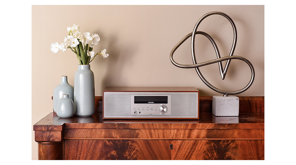 Toshiba Retro Bluetooth Speaker System - CD & MP3 Ready