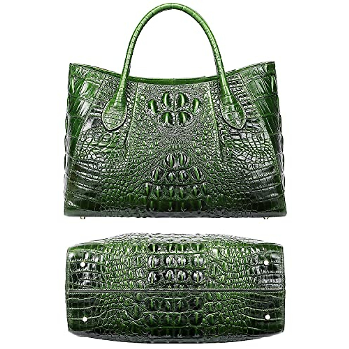 PIJUSHI Women Handbags Crocodile Top Handle Bag Designer Satchel Bags For Women Wristlet Wallet for Women Crocodile Leather Wallet Ladies Clutch Purse