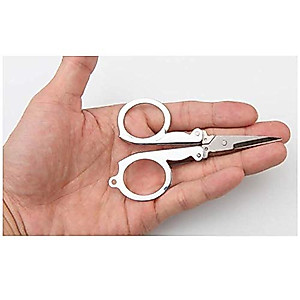 GOOTRADES EDC Folding Scissors Pocket Travel Small Cutter Crafts