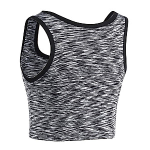 JARAZIN Women Tomboy Elastic Band Colors Chest Binder Tank Top (X-Large, Light Grey)