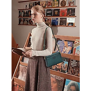 GAYI URBAN Glitter Crossbody Bags for Women, Sparkle Shoulder Handbags with Chain, Ladies Clutch Purses with Zipper Closure (Green)