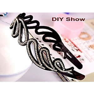 yueton 11 Yards 2MM Crystal Rhinestone Close Chain Trimming Claw Chain Jewelry Crafts DIY (Silver)