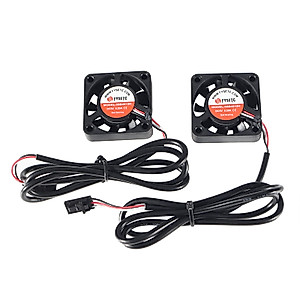 FYSETC Prusai3 MK3S+ Hotend Part Upgraded Dual-Ball Cool Blower Fan 4010 40x40x10mm DC 5V 0.2A Hot End Cooler Radiator for 3D Printer PrusaMK3 MK3S DIY Accessories -Pack of 2