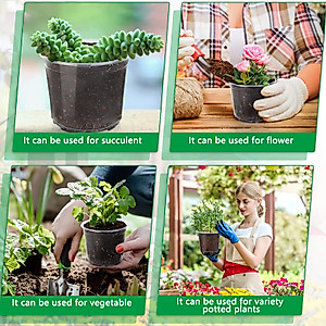 OUPSAUI 6/5/3.5 Inch Clear Nursery Pots with Drainage Holes, 30 Pack Nursery Pots Variety Pack, Durable Transparent Plastic Pots for Plants, Seed Starter Pots, Garden Flower Orchid Pots