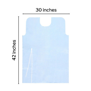 McKesson Patient Exam Gowns, Tissue/Polyester, Disposable, Blue, One Size Fits Most, 50 Count