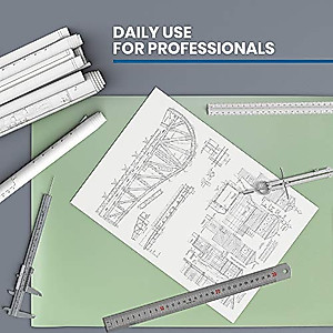 Pacific Arc Vinyl Board Cover. Self Healing and Stain Resistant Green/Ivory Sheet, 20 inches by 26 inches