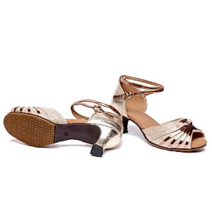 NLOMOCT Dance Shoes For Women Low Heel Women Ballroom Dance Shoes Latin Salsa Bachata Performance Sparkly Dance Dancing Shoes