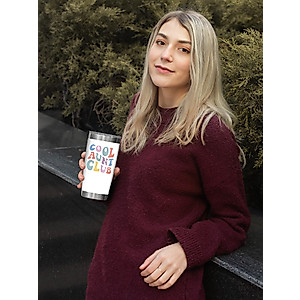 NewEleven Mothers Day Gifts For Aunt From Niece, Nephew - Cool Gifts For Aunt, New Aunt, Auntie, Sister - Aunt Birthday Gift, Aunt Announcement, Promoted To Aunt, Best Aunt Ever - 20 Oz Tumbler