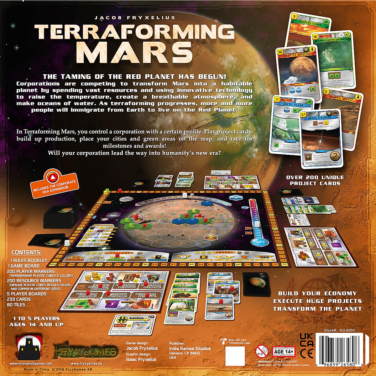 Terraforming Mars Board Game-Award Winning Strategic Space Adventure Game for Family Game Night, Competitive Play&High Replay Value-Adults, Cardboard,Teens&lovers of Board Games by Stronghold Games 