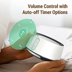 Fitniv White Noise Machine with Adjustable Baby Night Light for Sleeping, 14 High Fidelity Sleep Machine Soundtracks, Timer and Memory Feature, Plug in, Sound Machine for Baby, Adults