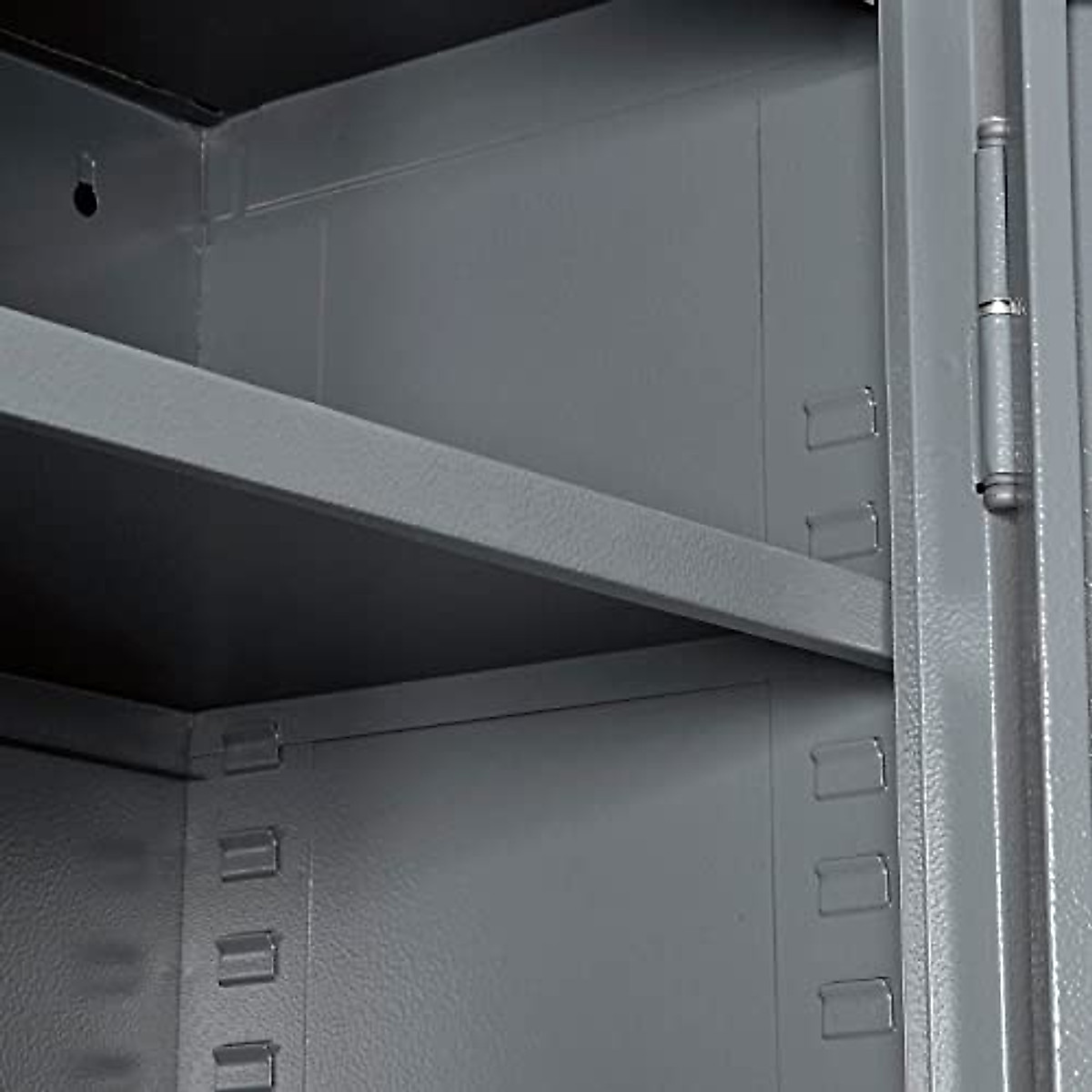 Global Industrial Assembled Wall Storage Cabinet, 18" W x 12" D x 26" H, Gray