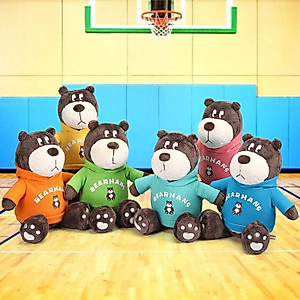 Wpond Super Soft Cuddly Plush Animal Bear Toys with Cute Costum,10.6" Plush Toy,Birthday Christmas Valentine New Year's Gifts for Boys Girls Ladies Pink