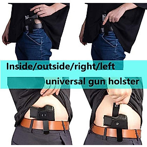 Galaxylense 2 Packs Universal Gun Holster Concealed Carry for Men Women Right and Left Hand Draw Fits All Firearms