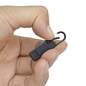 Zipper Pull Replacement Zipper Pulls Tab Luggage Zippers Pull Extension Easy Use Backpack Zippers Extender Handle Mend Fixer Repair for Suitcase (Black 2 Pcs)