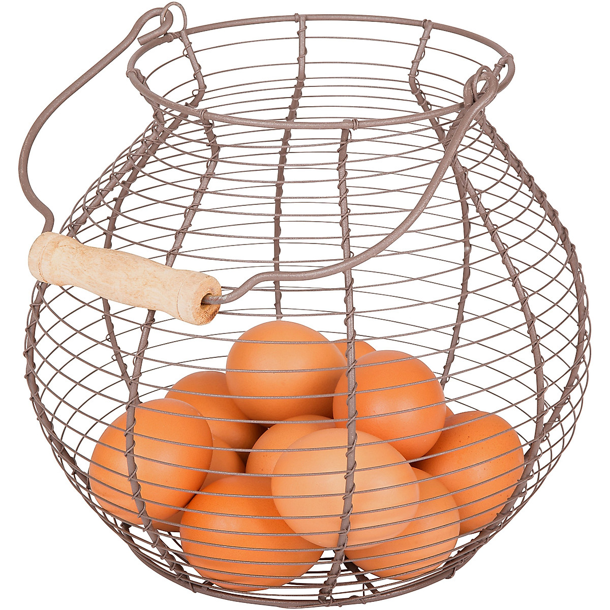 Wire Egg Basket - Vintage Style - By Trademark Innovations