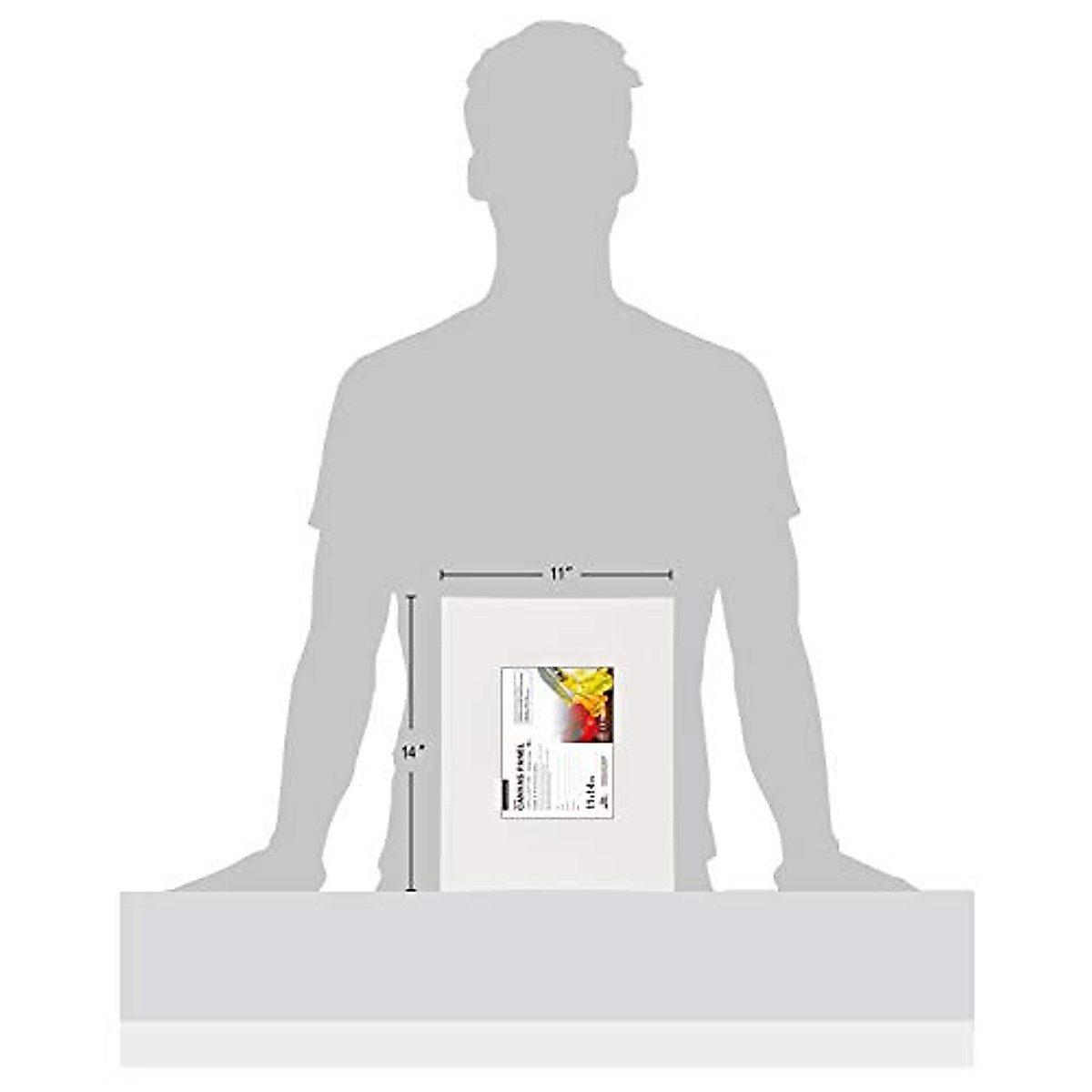 PHOENIX Painting Canvas Panels 11x14 Inch, 12 Value Pack - 8 Oz Triple Primed 100% Cotton Acid Free Canvases for Painting, White Blank Flat Canvas Boards for Acrylic, Oil, Watercolor & Tempera Paints