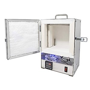Tabletop Hi-Temp 2200 Degree Electric Burnout Oven Kiln Vent Hole PROGRAMMABLE Controller Furnace Jewelry Making Dental Casting Wax 3D Resin PLA Burnout Made in The U.S.A.