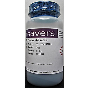 Antimony(III) Sulfide, Powder -60 mesh, 99.997% (Trace Metals Basis), 10g