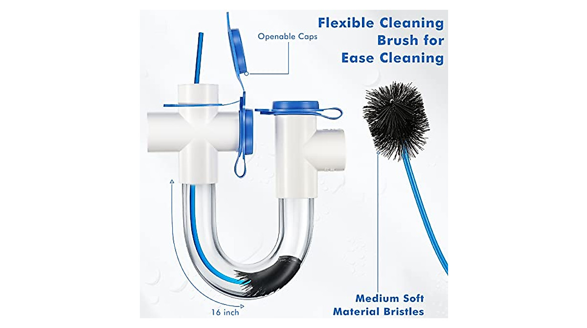 3/4" Condensate Trap for HVAC & AC - Drains Effectively