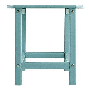 Signature Design by Ashley Sundown Treasure Outdoor Patio HDPE Weather Resistant End Table, Blue