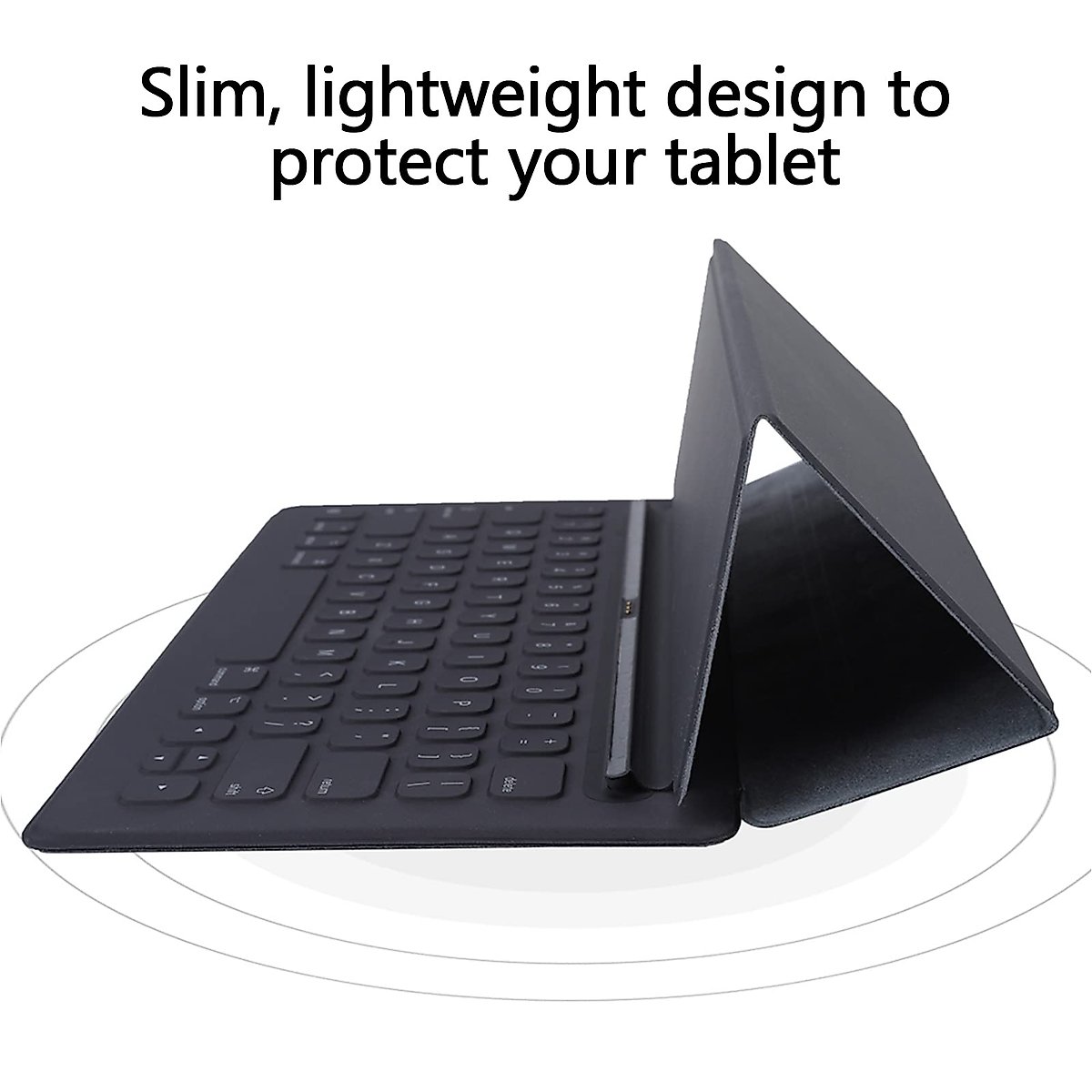 Smart Keyboard for Ipad pro, 12.9in Portable Tablet Intelligent Carrying Foldable Ultra-Slim Keyboard with 64 Keys for Ipad Pro 2nd Generation & 1st Generation