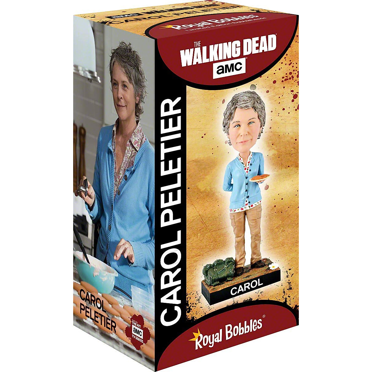 Royal Bobbles The Walking Dead Carol Peletier Bobblehead, Premium Polyresin Lifelike Figure, Unique Serial Number, Exquisite Detail