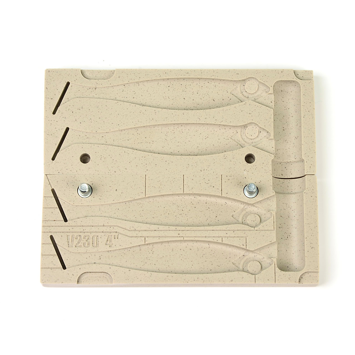 FatFish V230-2C Bait Mold Soft Plastiс Lure Making Injection Mold for Do-It Fishing Lures 4"