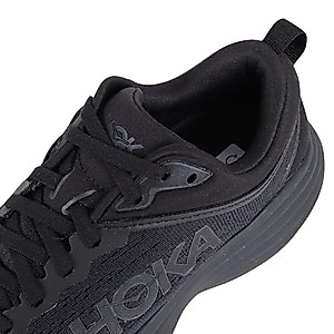 Hoka Women's Bondi 8 Sneaker, Black/Black, 7