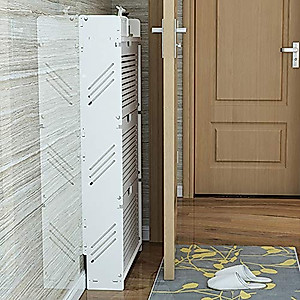 CNCEST 3 Level Flip Shoe Cabinet, Ultra-Thin Shoe Rack Organizer Entryway Storage Cabinet Dump Bucket Shoe Cabinet for Bedroom Living Room Shoe Storage