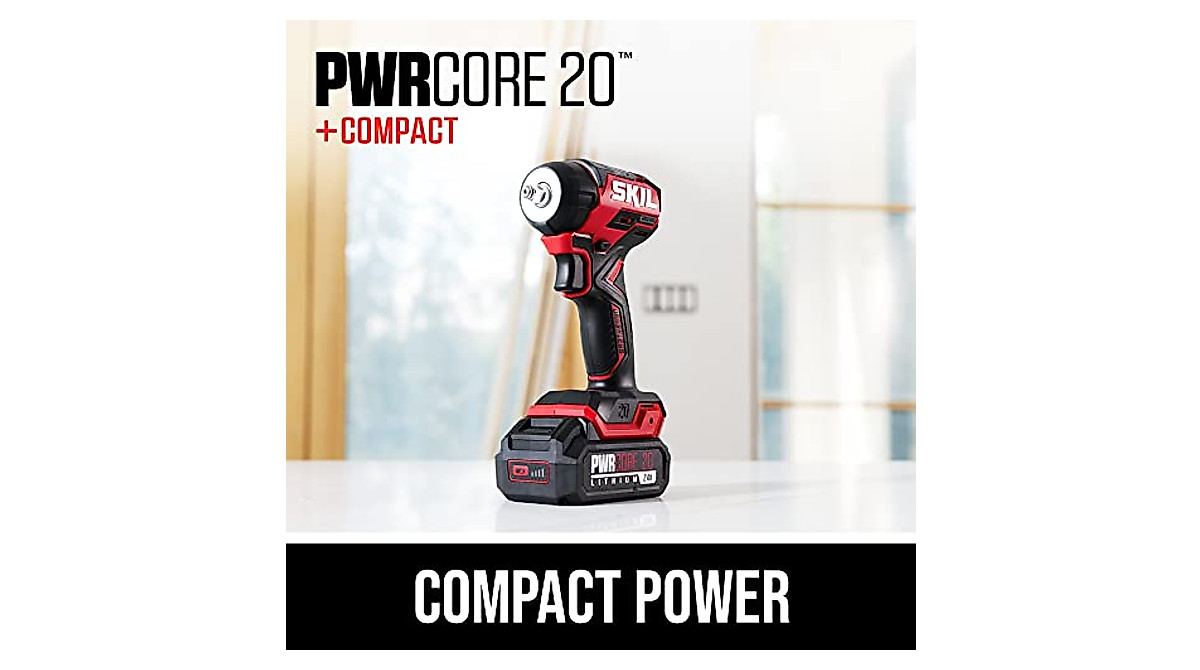 SKIL PWR CORE 20V Impact Wrench Kit - Powerful & Compact Tool