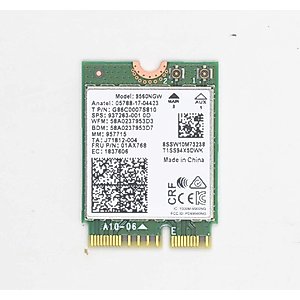 Siren WiFi Card Wireless-Network Card 9560AC, 9560NGW,AC 9560, M.2 2230, 2X2 Ac+Bt, Gigabit, No Vpro NGFF Key E (M2:CNVio)