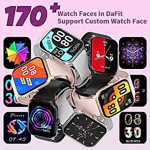 FACOI Android Smart Watches for Women - Smart Watch for iPhone Compatible Android Phones Gifts for Moms,Activity Fitness Tracker with Answer Call Stainless Band Heart Rate SpO2 Sleep Tracker