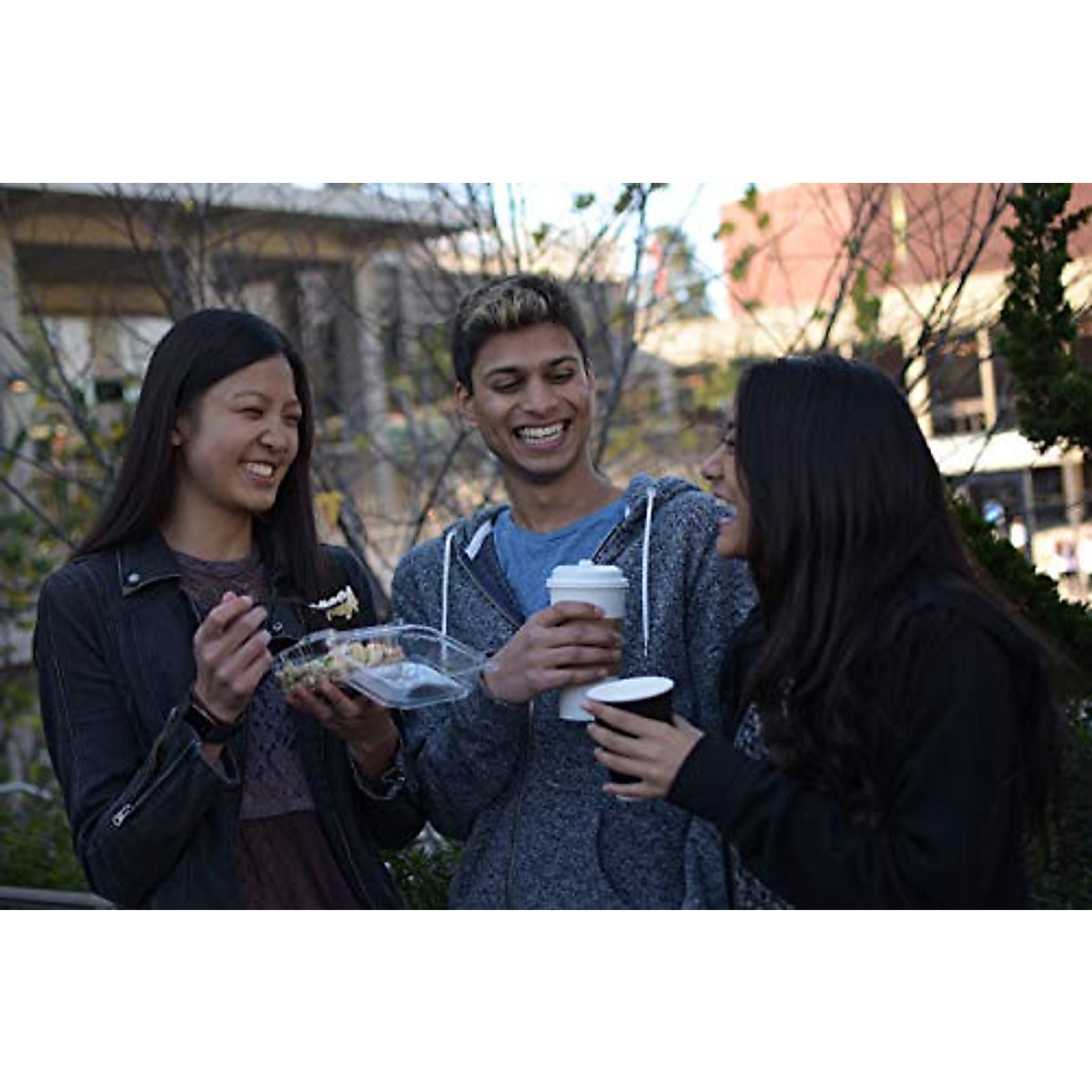 Karat FP-HC66PET-1C 6''X 6'' Pet Hinged Containers (Case of 500)