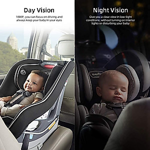 Baby Car Mirror Baby Car Camera 4.3'' HD Baby Car Monitor Baby Mirror for Car Seat Rear Facing with IR light Night Vision Wide View Angle Infant Travel Safety Kit Car Seat Mirror