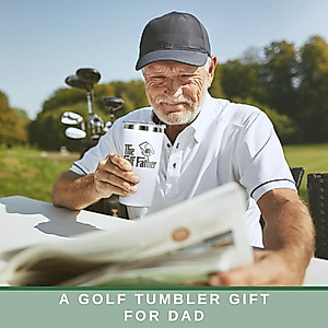 Golf Gifts for Dad - Golf Christmas Gifts - Dad Golf Gifts - Golf Gifts for Men, Dad, Husband - Funny Golf Gifts - Golf Gifts for Men Golfers - Christmas Gifts for Golf Lovers - 20 Oz Golf Cup Tumbler
