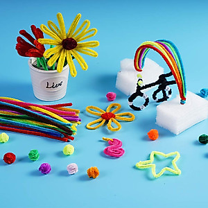 Pipe Cleaners,1600 Pieces Pipe Cleaners Crafts Pipe Cleaners Craft Supplies in 32 Colors Chenille Stems for Home and School DIY Art Crafts (0.23 x 11.8 Inches)